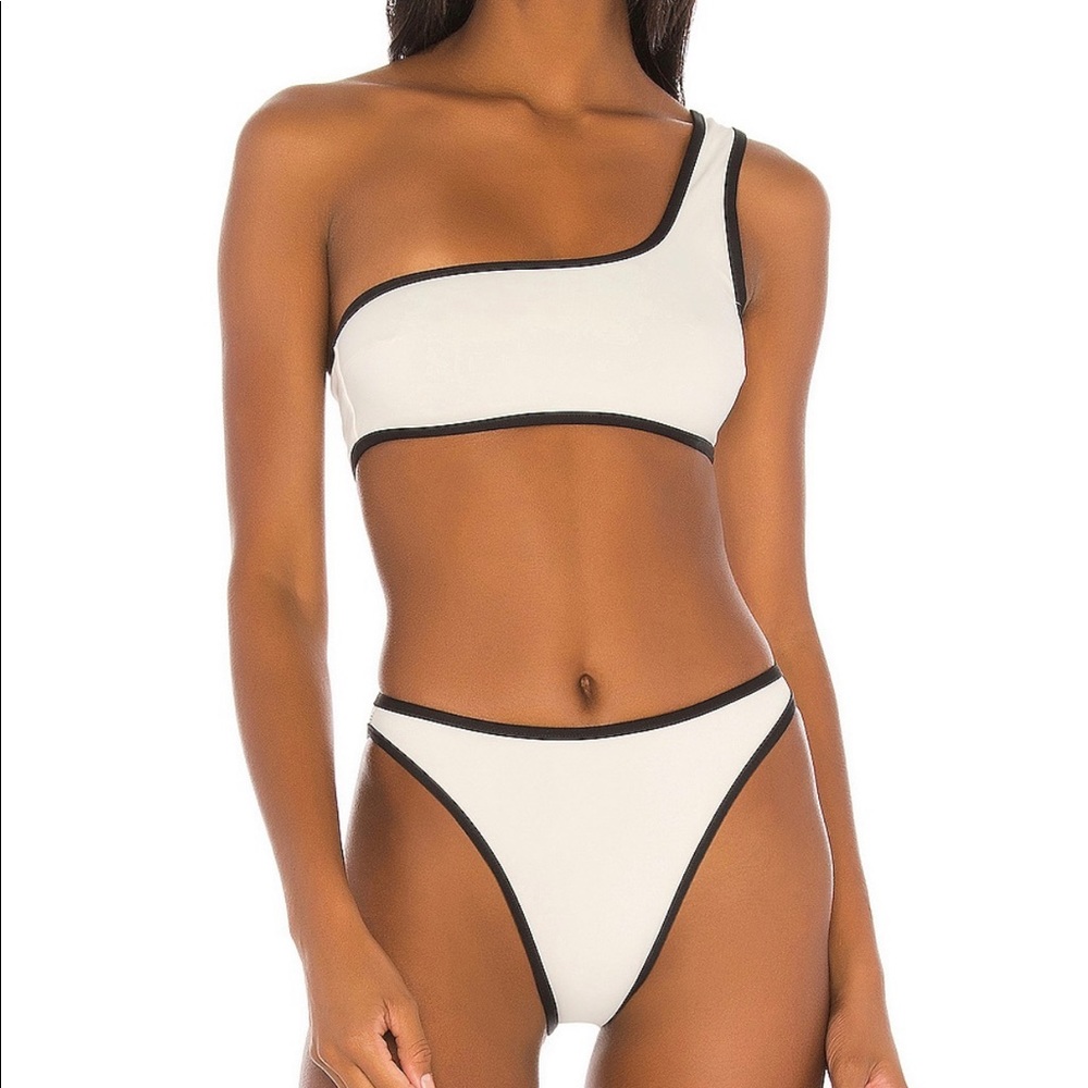 Revolve Kya Reversible Bikini In Shell And Black Gem